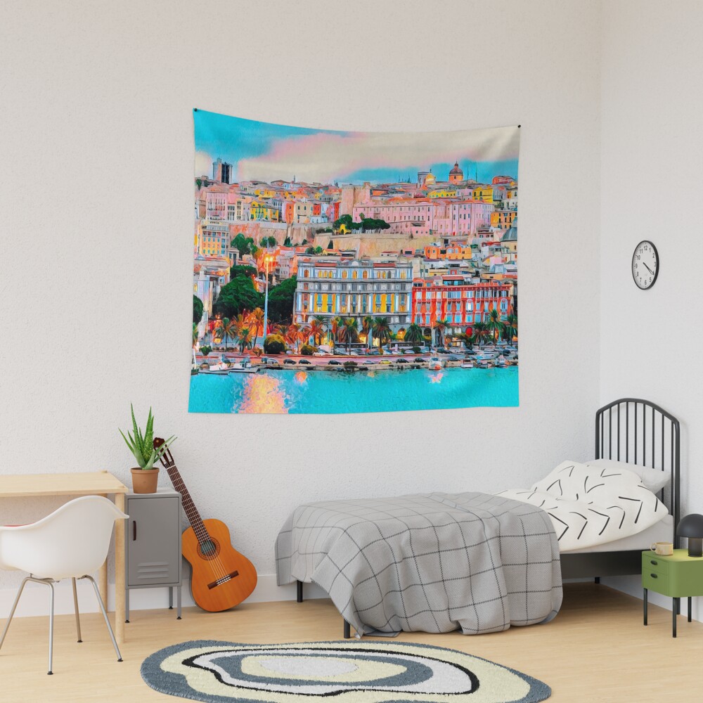 "Cagliari" Poster for Sale by Sofia-Draws | Redbubble