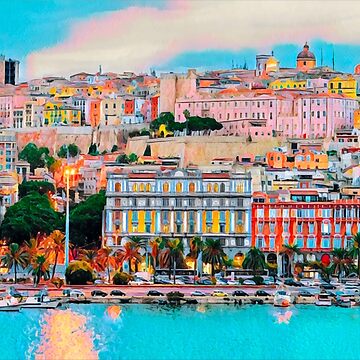 "Cagliari" Poster for Sale by Sofia-Draws | Redbubble