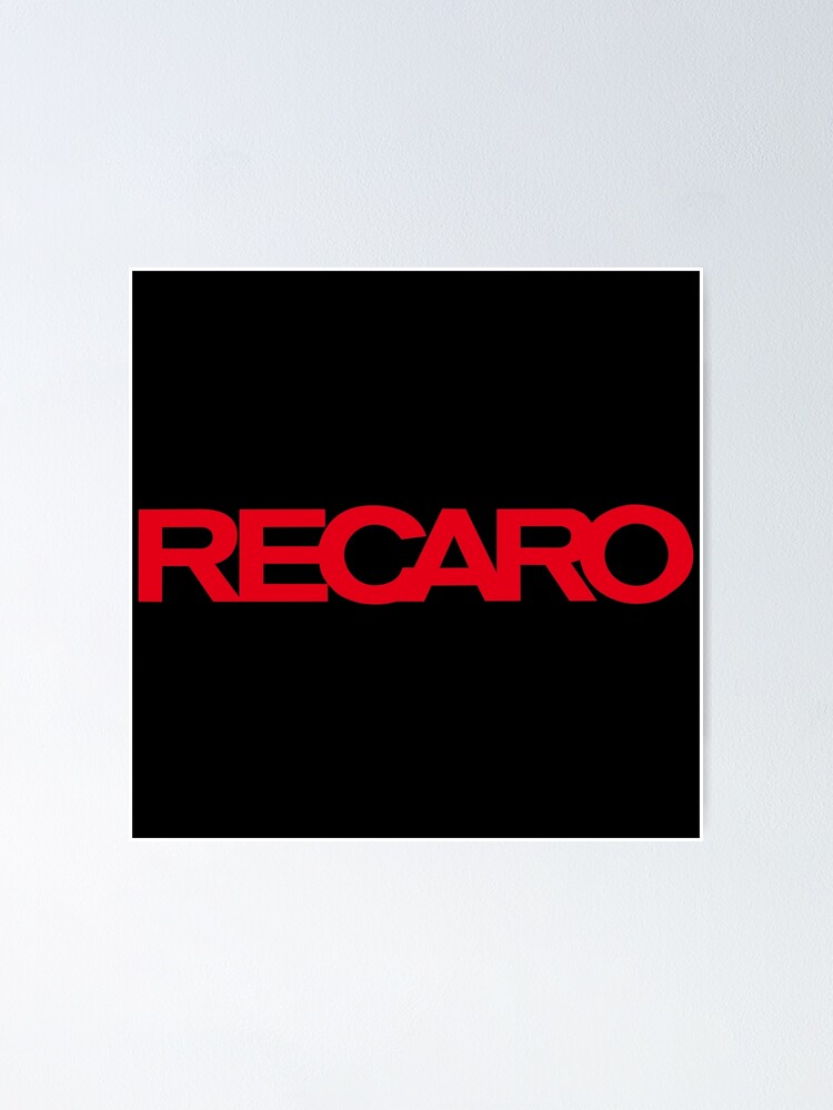 "Red Bold Recaro Design" Poster for Sale by terewillda | Redbubble