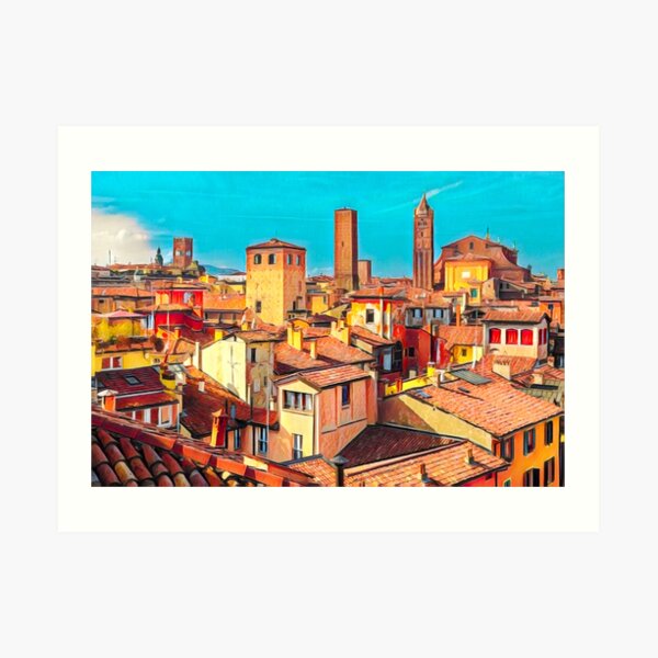 "Bologna Italy" Art Print for Sale by Sofia-Draws | Redbubble