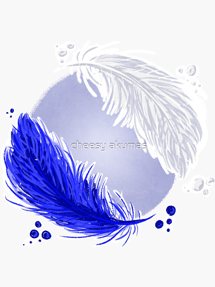 "Charged and Purified Ying - Yang Amok feathers" Sticker by ...