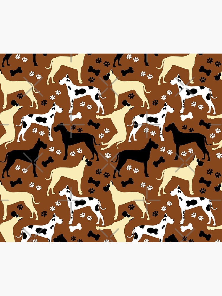 "Great Dane Harlequin Great Danes Black and Fawn Great Danes Pattern in ...