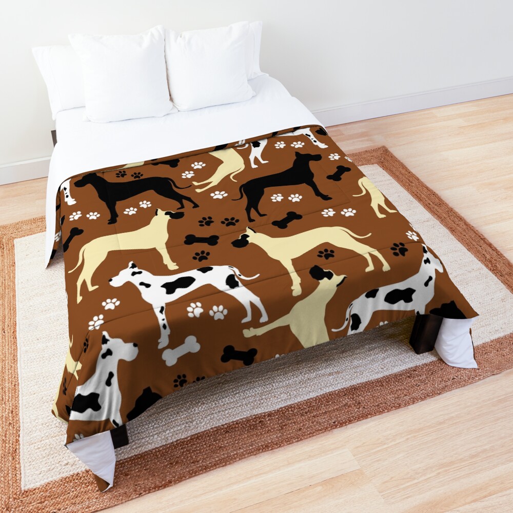 "Great Dane Harlequin Great Danes Black and Fawn Great Danes Pattern in ...