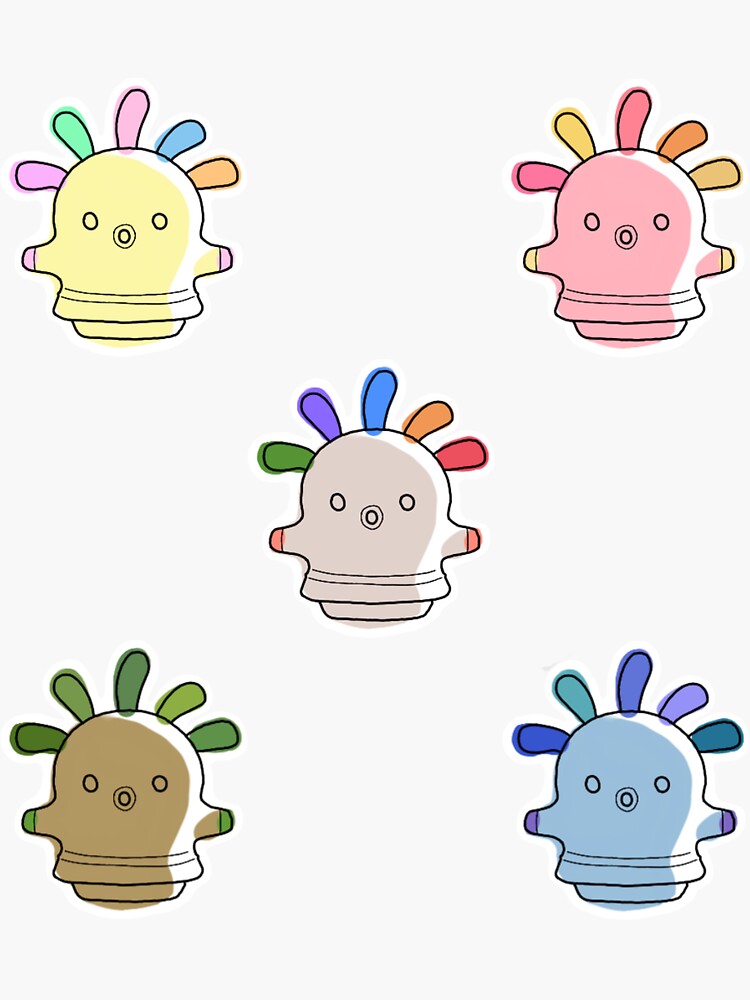 "ACNH Squeakoid Gyroid Stickers" Sticker for Sale by GingerBobble ...