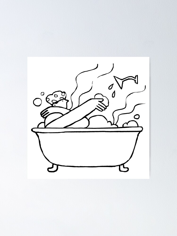 "Hot Bath" Poster for Sale by AjummaDesign | Redbubble