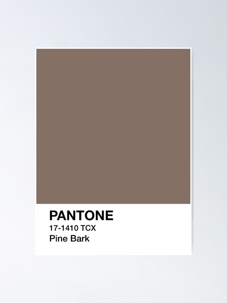 "PANTONE Pine Bark, Brown" Poster by Mushroom-Gorge | Redbubble