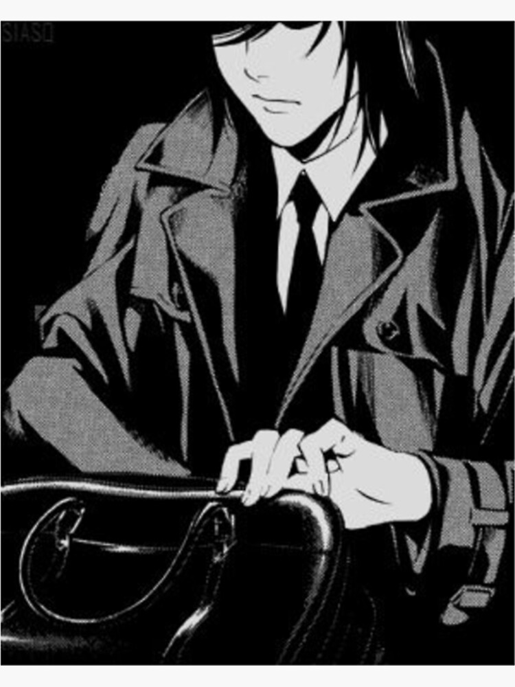 Pegatina «Mikami Death note Manga Panel» de TeeShirtFabrik | Redbubble