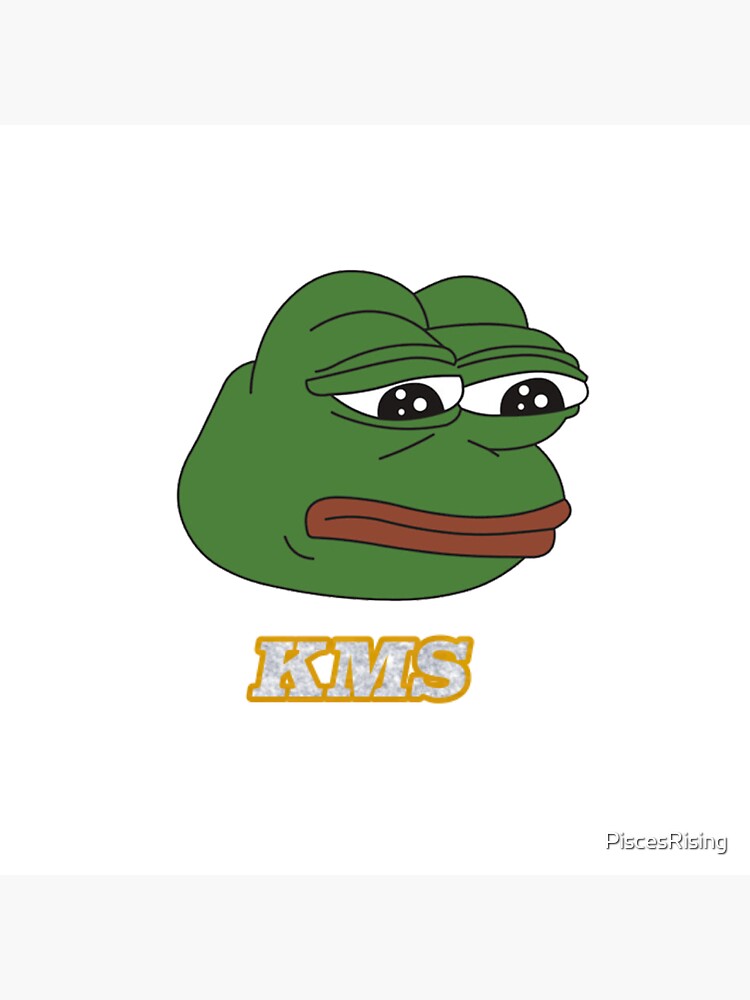 "Pepe KMS case" Sticker for Sale by PiscesRising | Redbubble