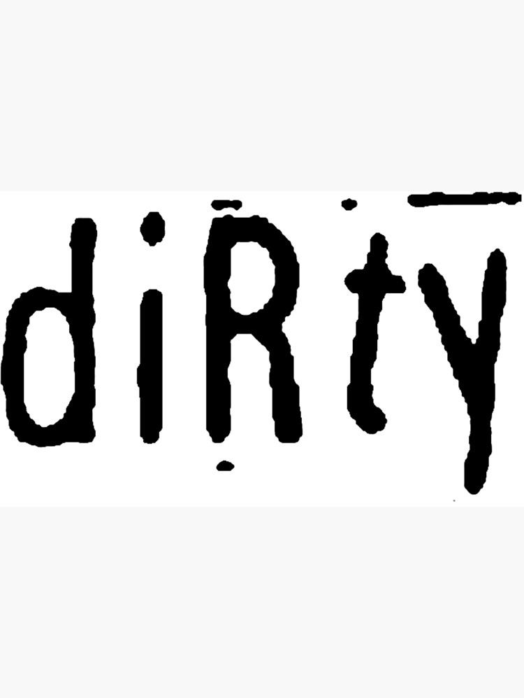 "dirty logo" Art Print for Sale by dedrickdonnelly | Redbubble
