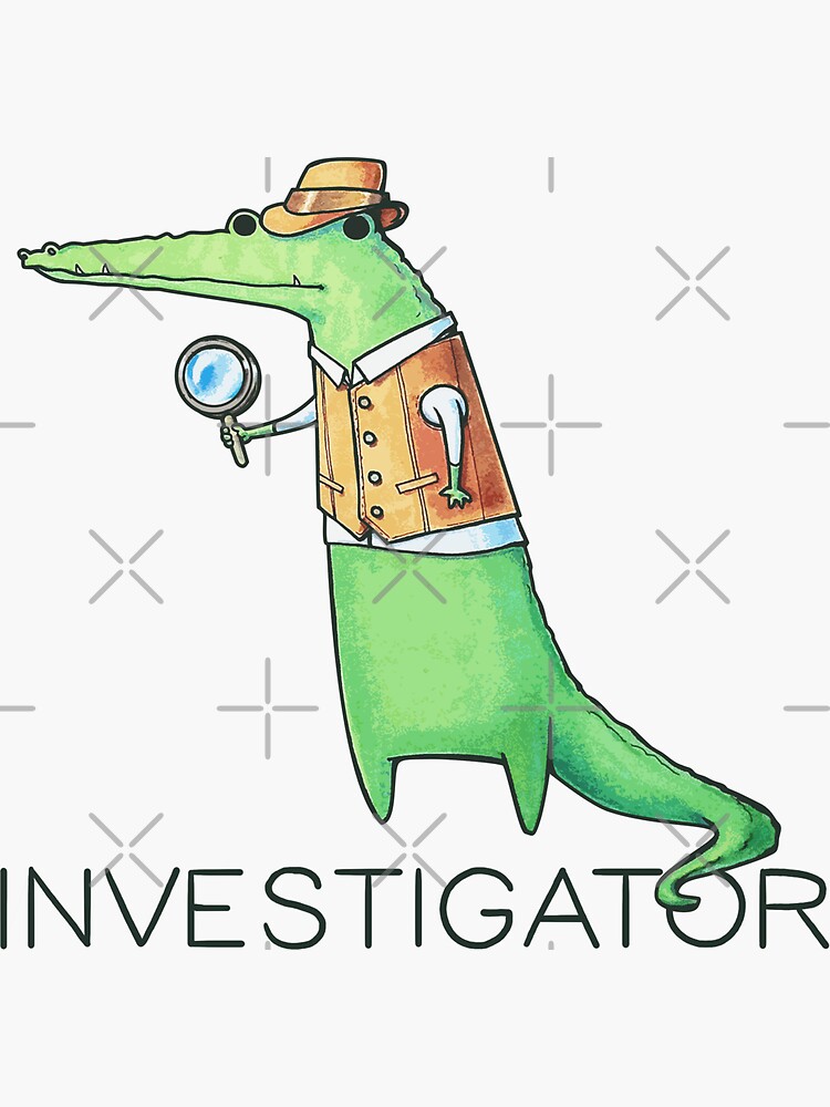 "Investigator" Sticker for Sale by cheezup | Redbubble
