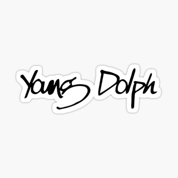 "Young Dolph SIGNATURE" Sticker for Sale by SalahEddine5 | Redbubble