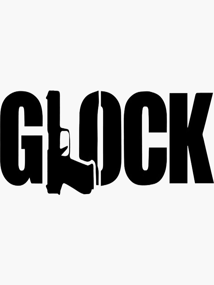 "glock lettering w" Sticker for Sale by hotifroti | Redbubble