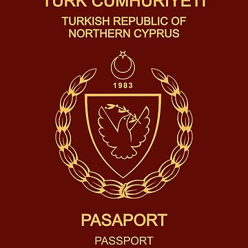 "Northern Cyprus passport " Sticker for Sale by HAKVS | Redbubble