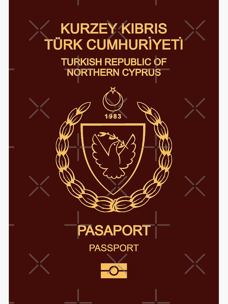 "Northern Cyprus passport " Sticker for Sale by HAKVS | Redbubble