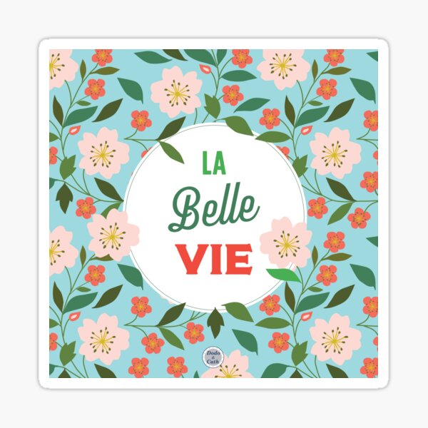"Pattern the good life" Sticker for Sale by DodoetCath | Redbubble