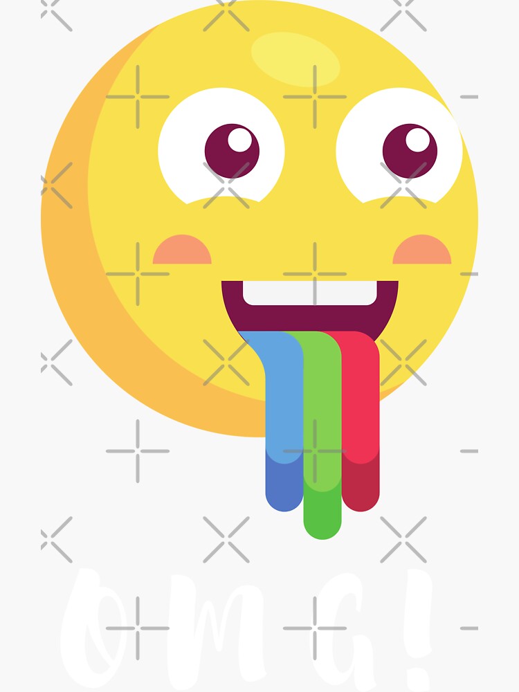 "Rainbow Drool" Sticker for Sale by 2-Of-A-Kind | Redbubble