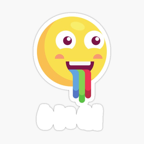 "Rainbow Drool" Sticker for Sale by 2-Of-A-Kind | Redbubble