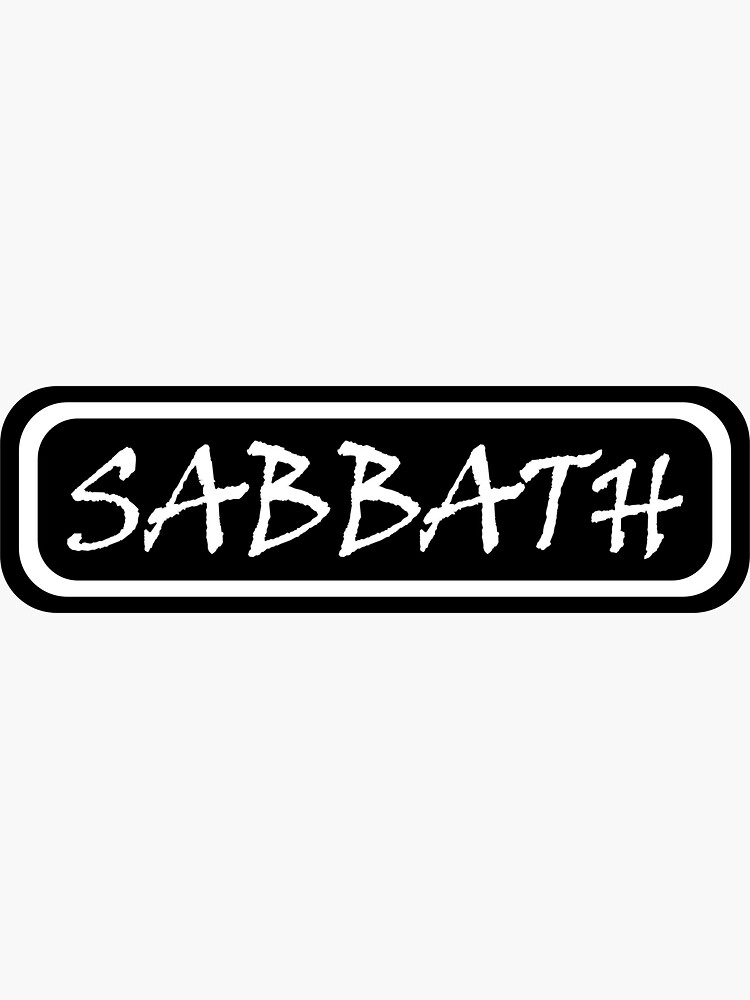 "Sabbath Essential Sticker" Sticker for Sale by SW33TSP0T | Redbubble