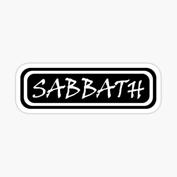 "Sabbath Essential Sticker" Sticker for Sale by SW33TSP0T | Redbubble