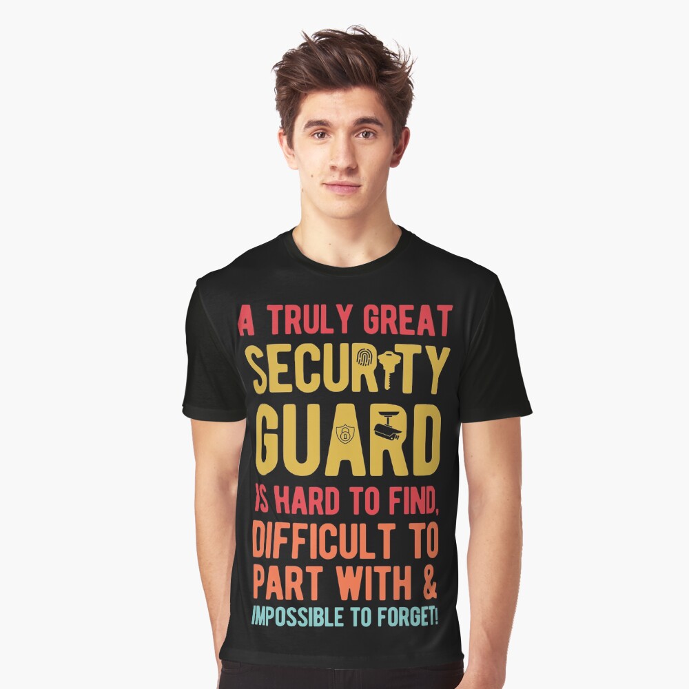 "Funny Security Guard" Sticker for Sale by artworkbyrihen | Redbubble