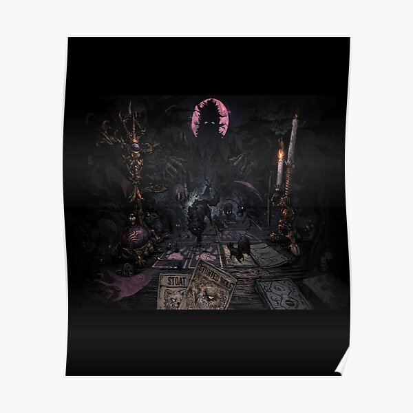 Póster «Inscryption Psychological Final Boos 1st Act Art Horror Raven ...