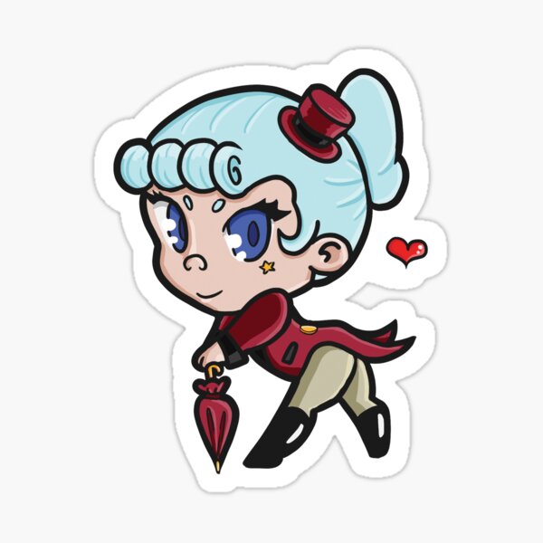 "Chibi Ringmaster" Sticker by RadMissFliss | Redbubble
