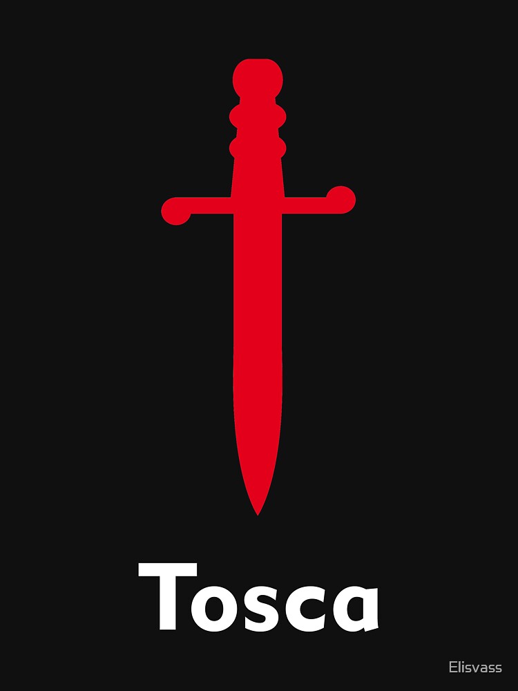 "Opera Tosca" T-shirt for Sale by Elisvass | Redbubble | opera t-shirts ...