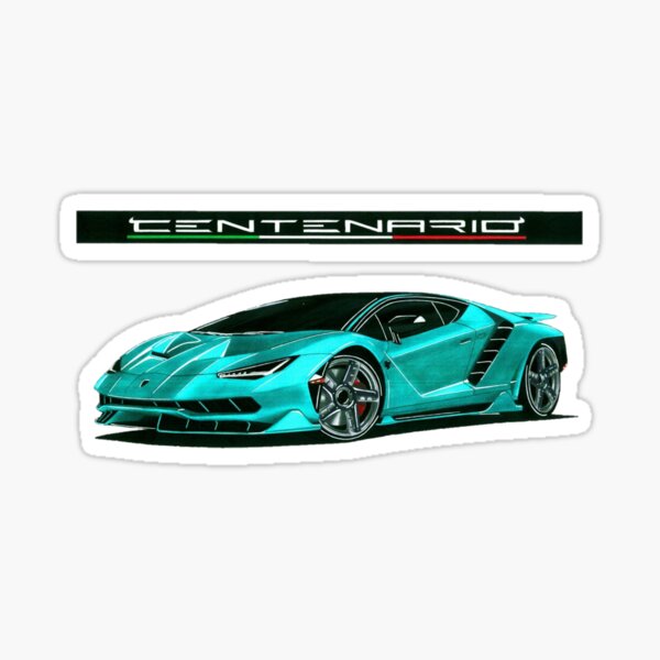 "Sports car lambo centenario" Sticker for Sale by Sovikgoswami | Redbubble