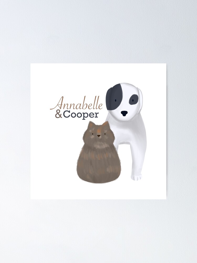 "Annabelle & Cooper" Poster for Sale by sagm | Redbubble