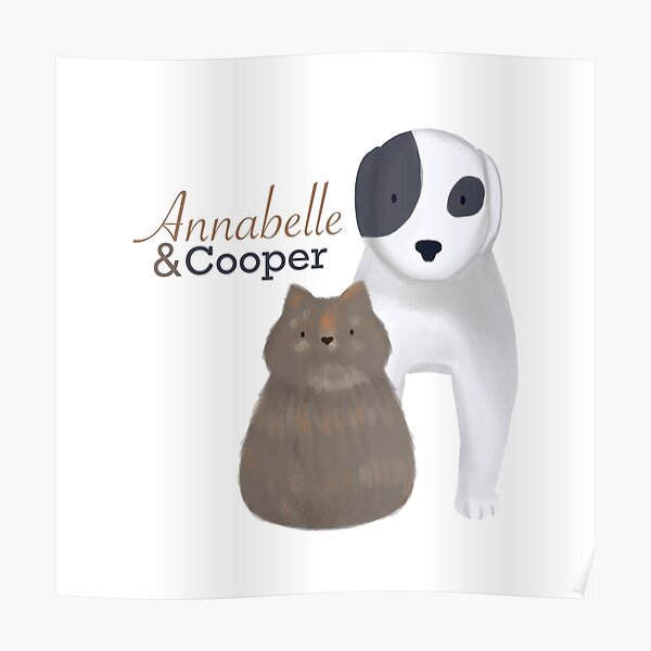"Annabelle & Cooper" Poster for Sale by sagm | Redbubble