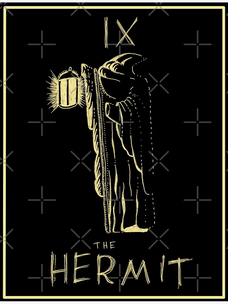 The Hermit Tarot Card Premium Matte Vertical Poster sold by Evan Miller ...
