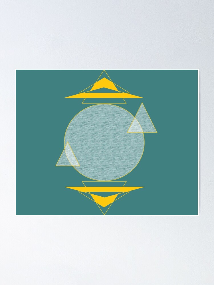 "Basic shapes background art" Poster for Sale by Junobora | Redbubble