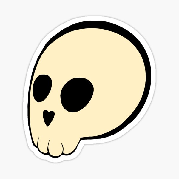 "Cute Skull" Sticker for Sale by MontanaSarver | Redbubble