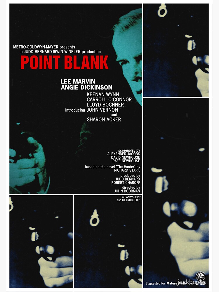 "Point Blank (1967) - Movie poster design" Sticker for Sale by ...
