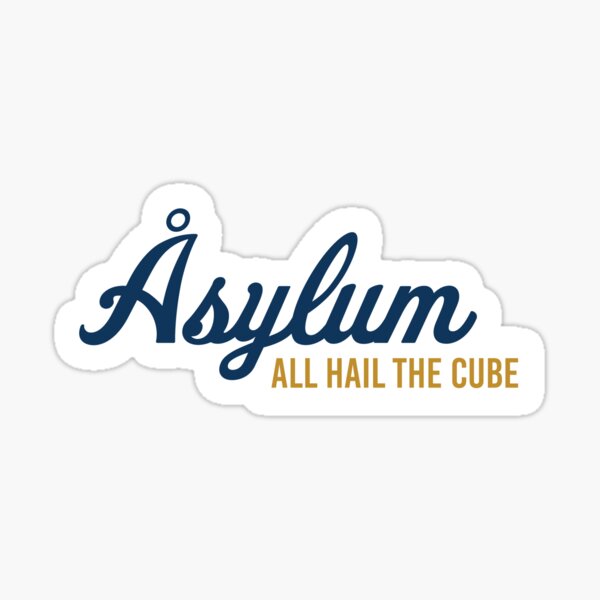 "Asylum - All Hail the Cube" Sticker for Sale by Abbymdesigns99 | Redbubble
