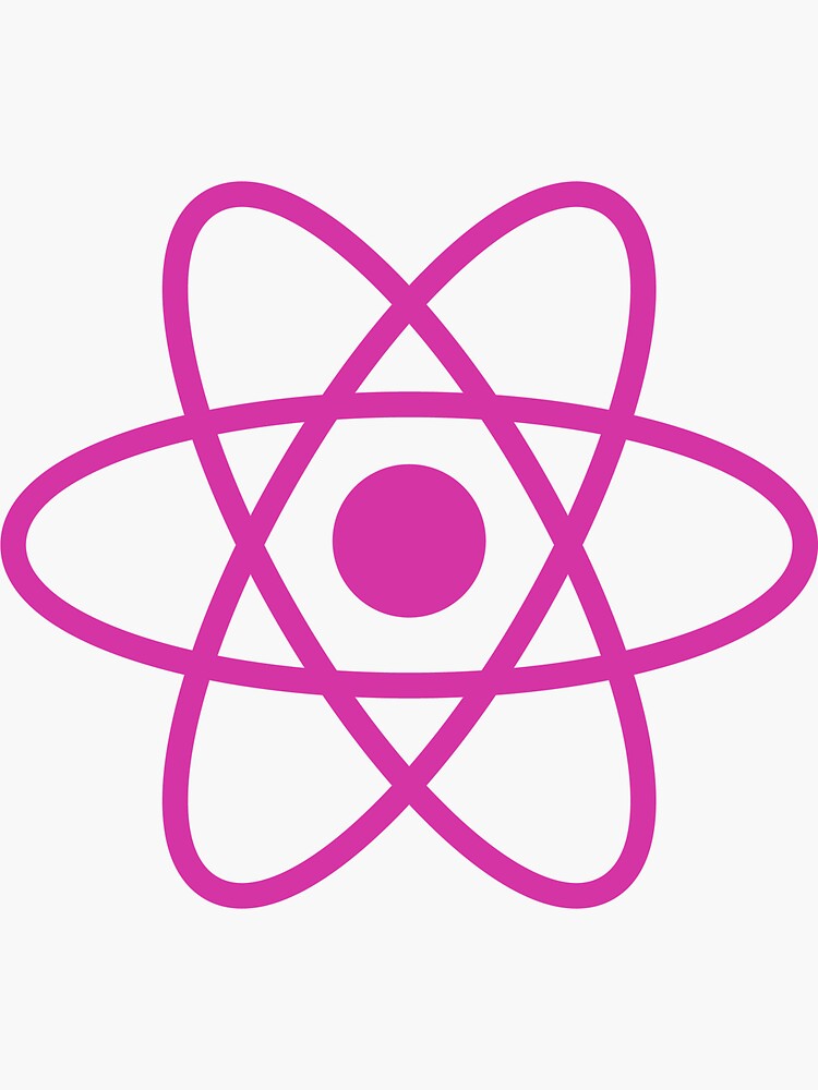 "Hot Pink Atom" Sticker by sciencenotes | Redbubble