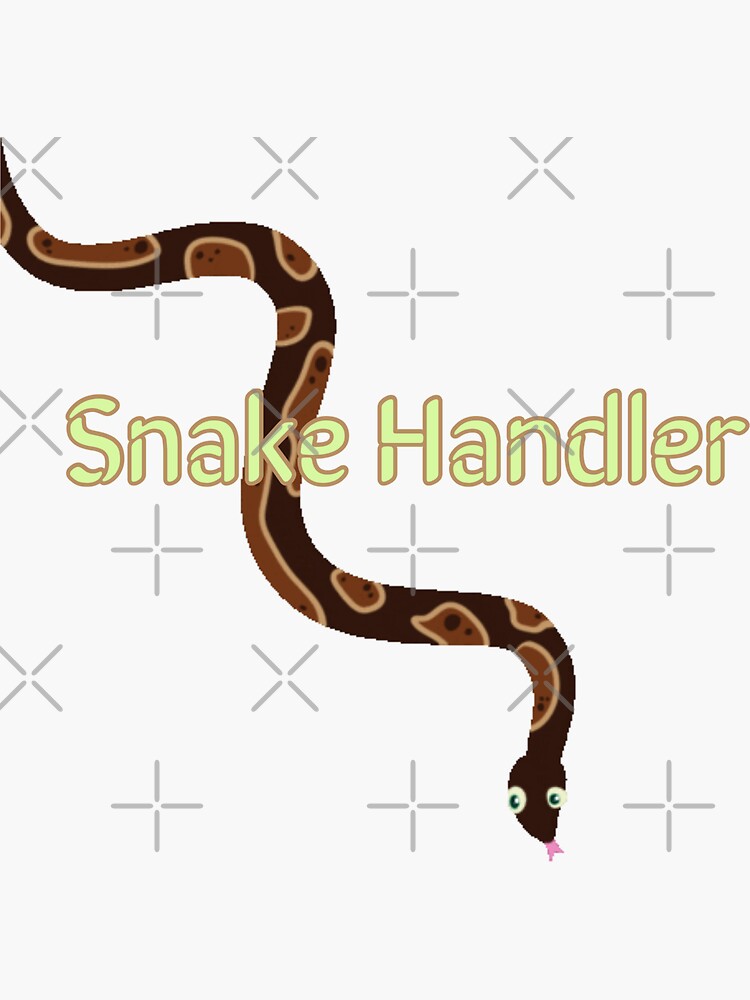 "Snake handler Herpetology" Sticker for Sale by TheBruce77 | Redbubble