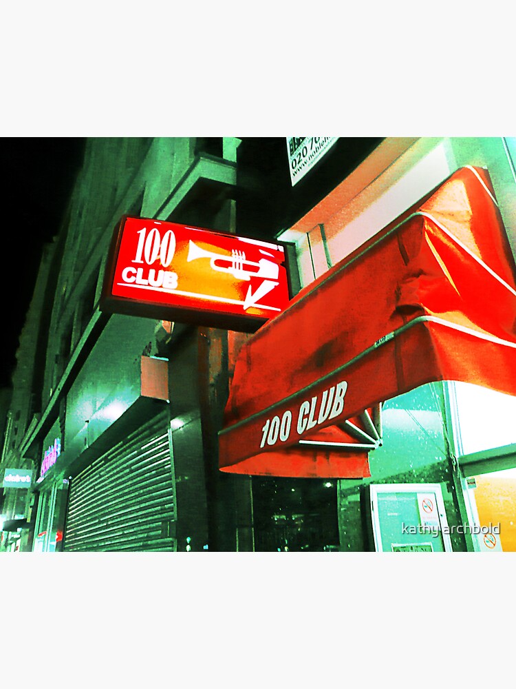 "100 club" Sticker for Sale by kathyarchbold | Redbubble