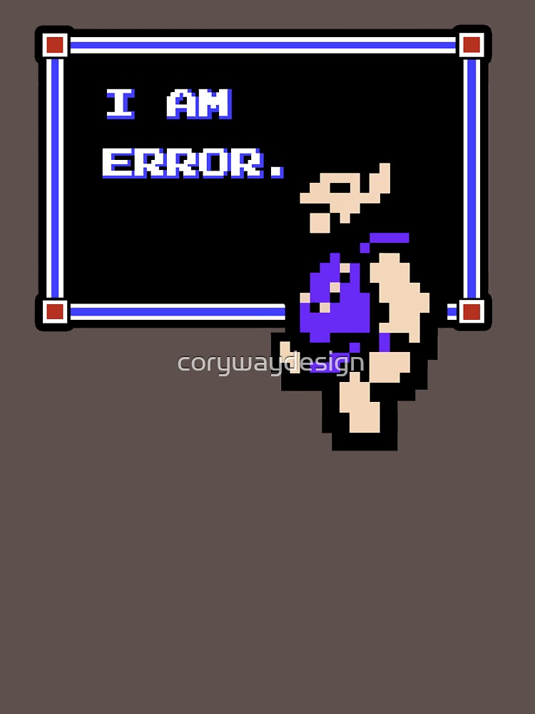 "I AM ERROR" T-shirt for Sale by corywaydesign | Redbubble | retro t ...