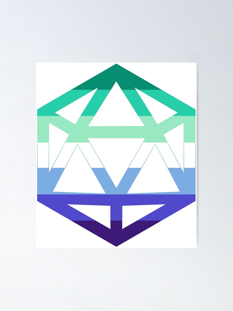 "MLM Pride Flag D20" Poster for Sale by NovotnyDesigns | Redbubble