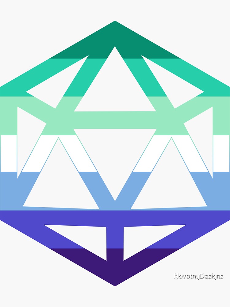 "MLM Pride Flag D20" Sticker for Sale by NovotnyDesigns | Redbubble