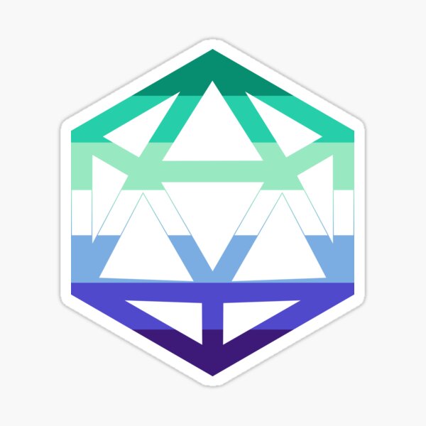 "MLM Pride Flag D20" Sticker for Sale by NovotnyDesigns | Redbubble