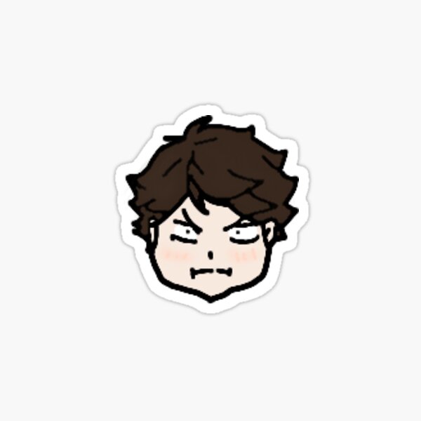 "Oikawa-senpai Kyaaa!!!!" Sticker for Sale by Lupmshow | Redbubble