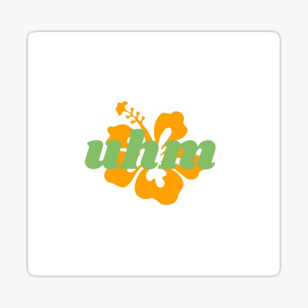 "uhm hibiscus flower aesthetic " Sticker for Sale by Cocodesignsz ...