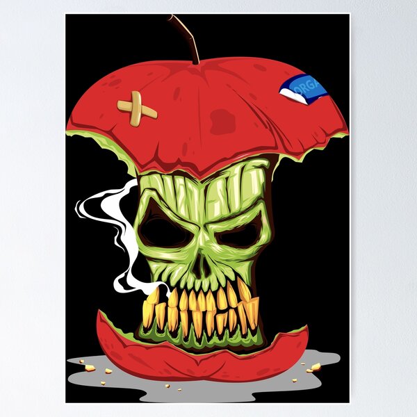"bad apple" Poster for Sale by chapunkart | Redbubble