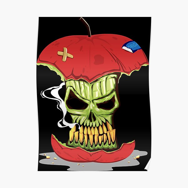 "bad apple" Poster for Sale by chapunkart | Redbubble