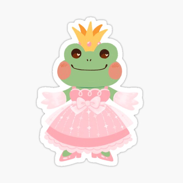 "Froggy Queen" Sticker by Scootarooni | Redbubble