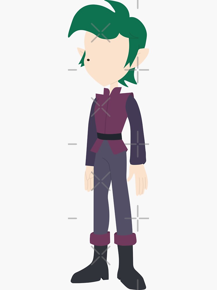 "Edric Blight Casual Minimalist Portrait" Sticker by laurenpaulin ...