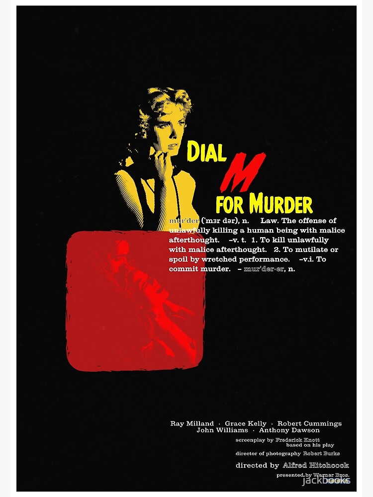 "Dial M For Murder (1954) - Movie poster design" Poster for Sale by ...