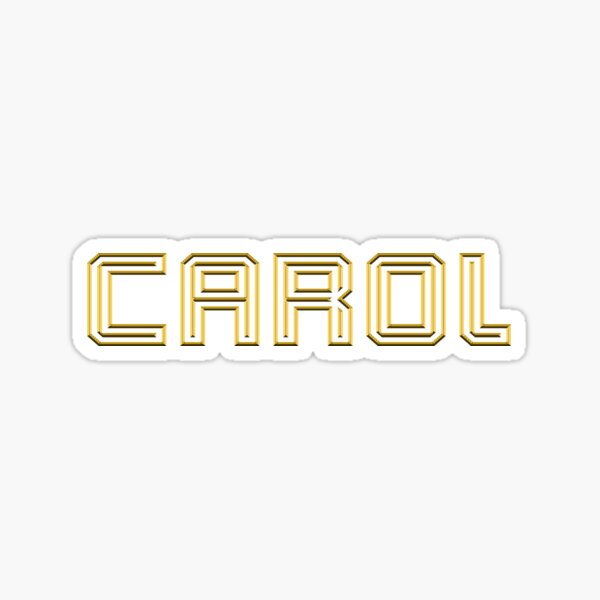 "Elegant Personal Shining Name Carol " Sticker by MOKAdesign | Redbubble